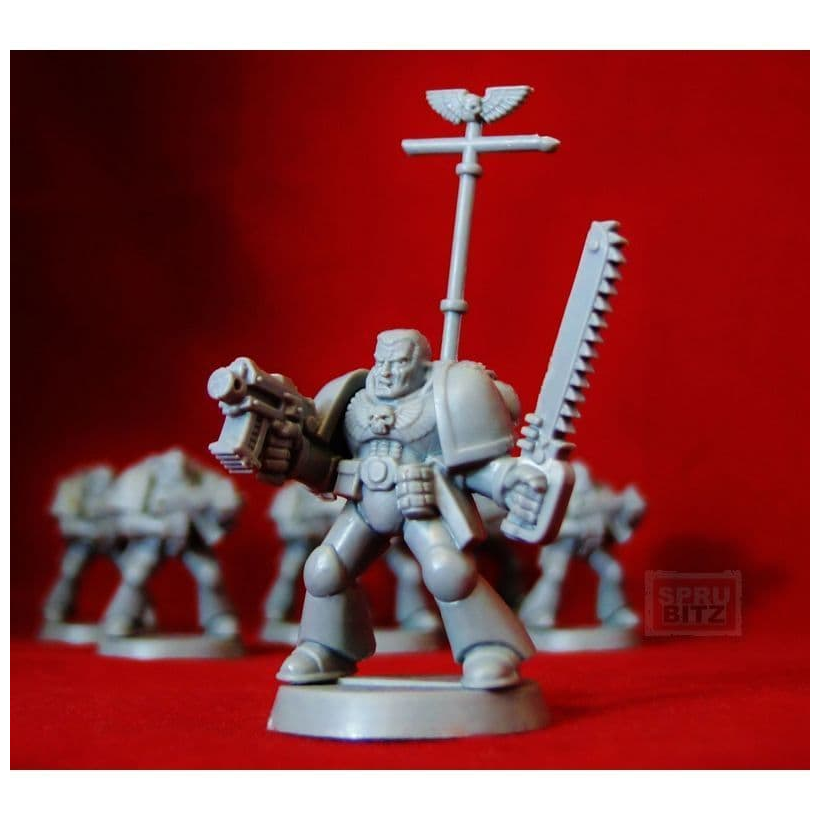 Space Marine Sergeant Captain from Warhammer 40,000 2nd Edition Boxed ...