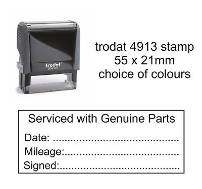 SERVICED RUBBER STAMP SELF INKING GARAGE CAR MECHANIC WITH GENUINE ...