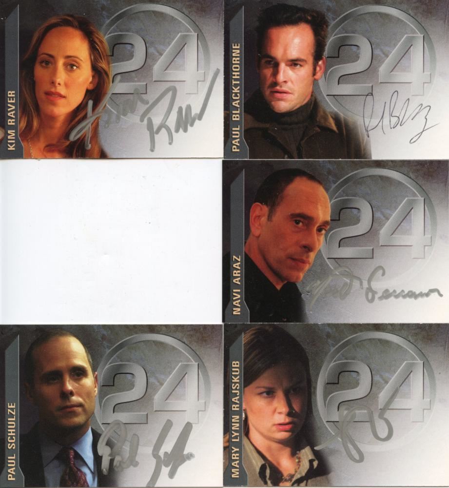 24 Twenty Four Season 3 Autograph Card Set A1-A6 5 Cards | eBay