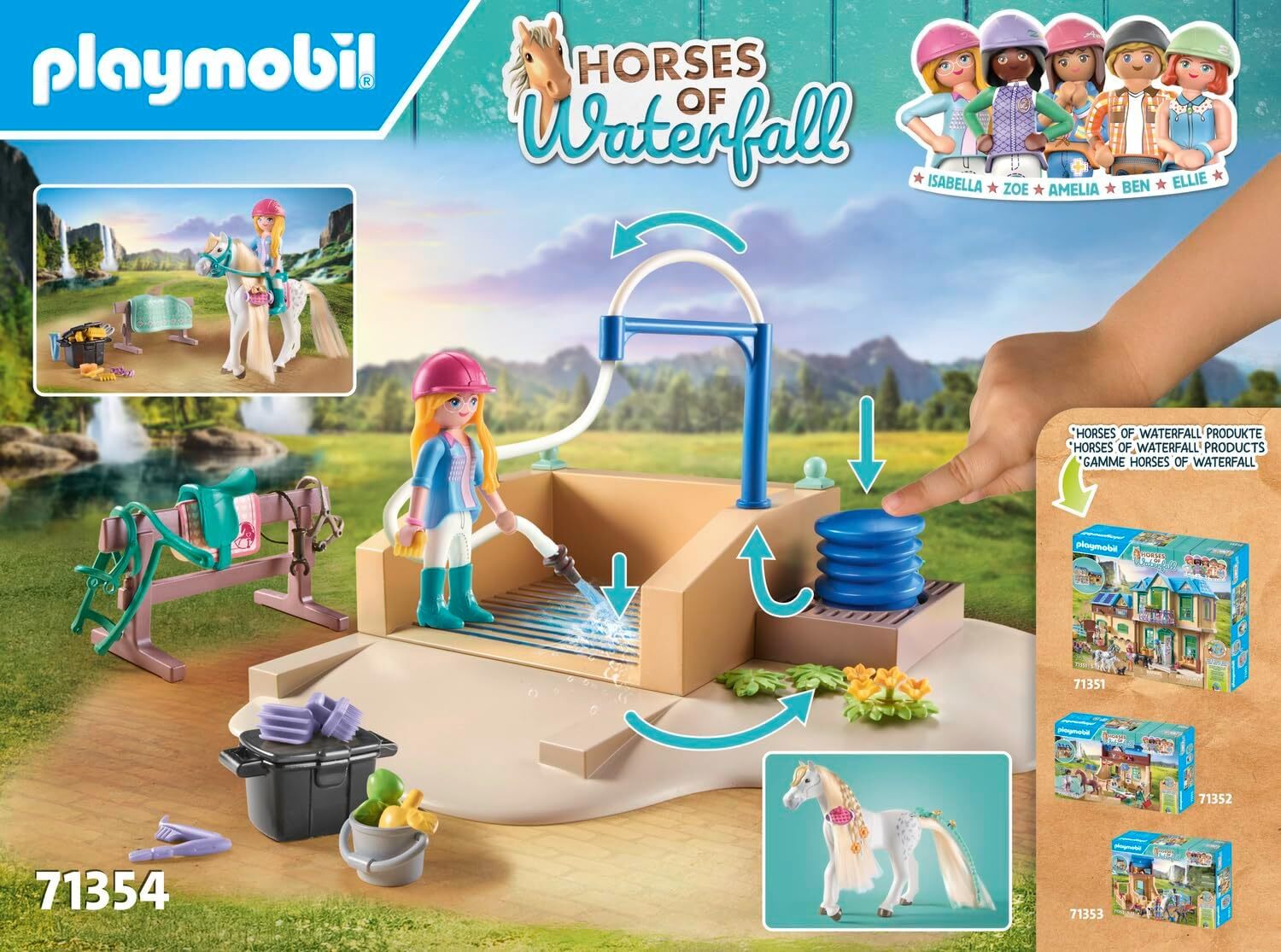 Playmobil - Washing Station With Isabella And Lioness (71354) Toy NEW ...