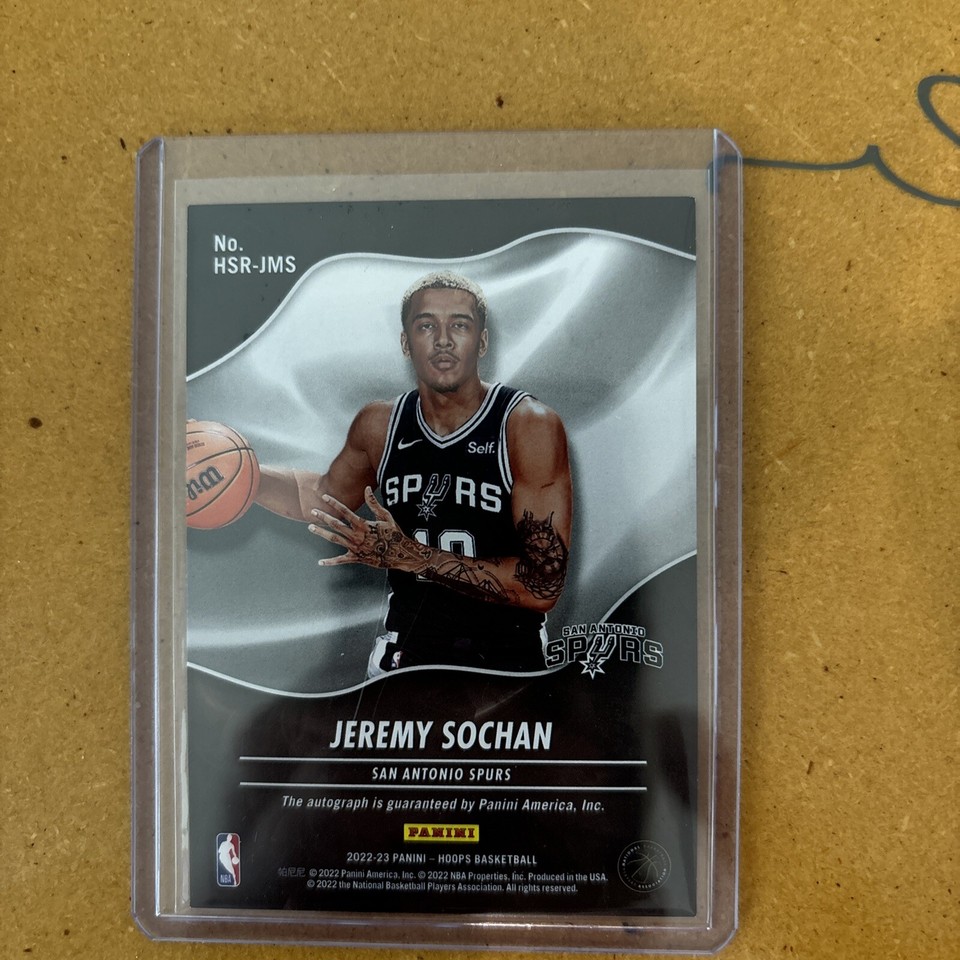 2022-23 Hoops Hot Signatures Rookies #9 Jeremy Sochan - RC San Antonio ...