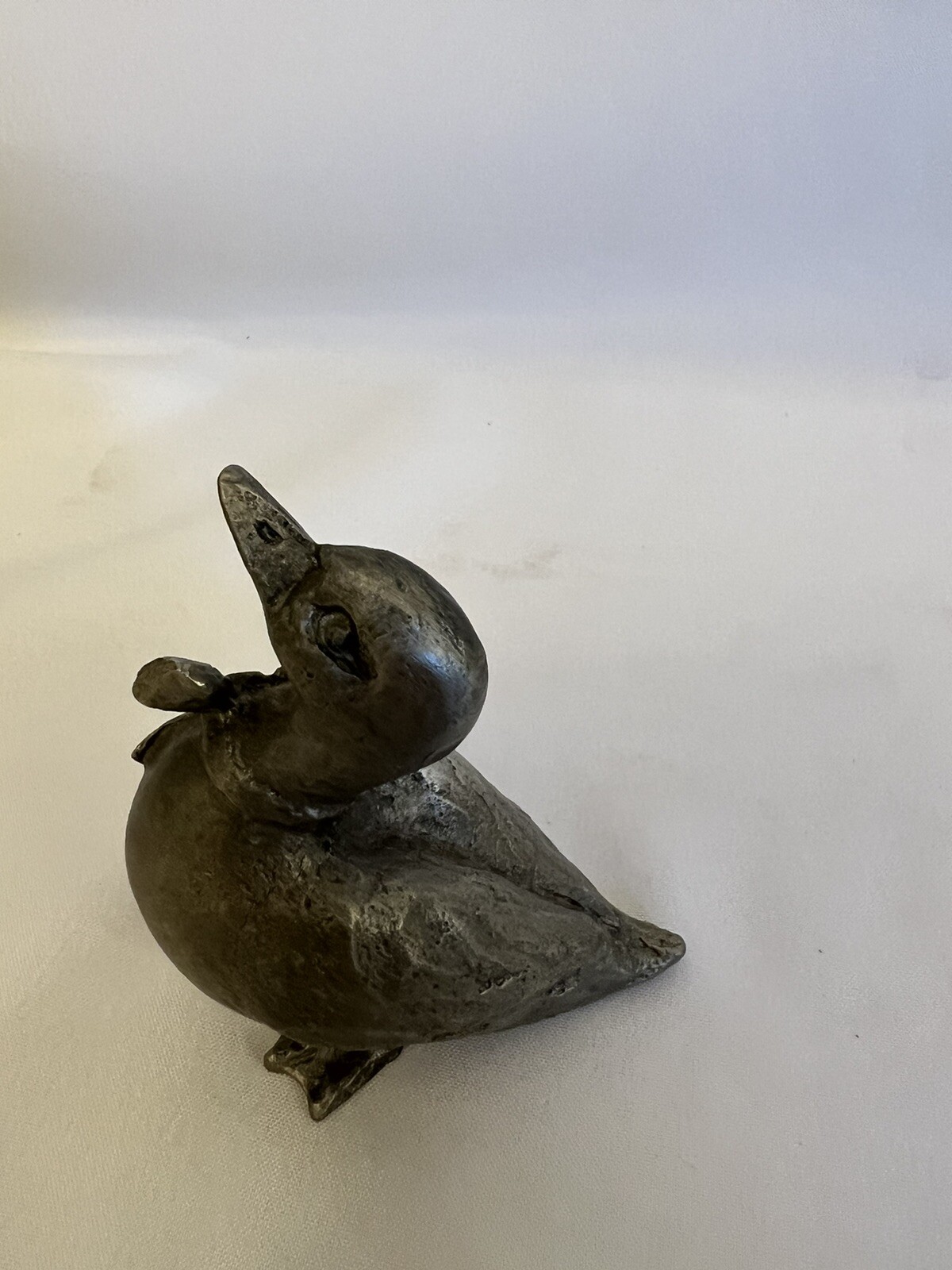 Bow Donning Duck Pewter Sculpture ~ By Pacific Northwest Sculptor ...