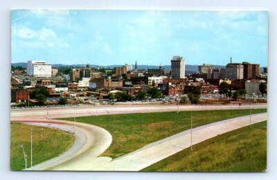 Postcard TN Chattanooga Downtown Skyline Photo View Vtg J10 | eBay