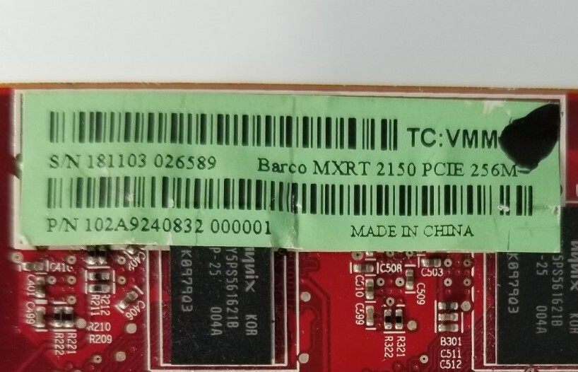 Barco AMD ATI FireMV MXRT 2150 DMS-59 DVI VGA Adapters Video Graphics ...