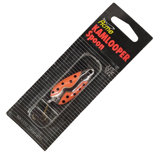 Acme Tackle Co Kamlooper Spoon Fishing Gear S470OBDN Orange Black Dot ...