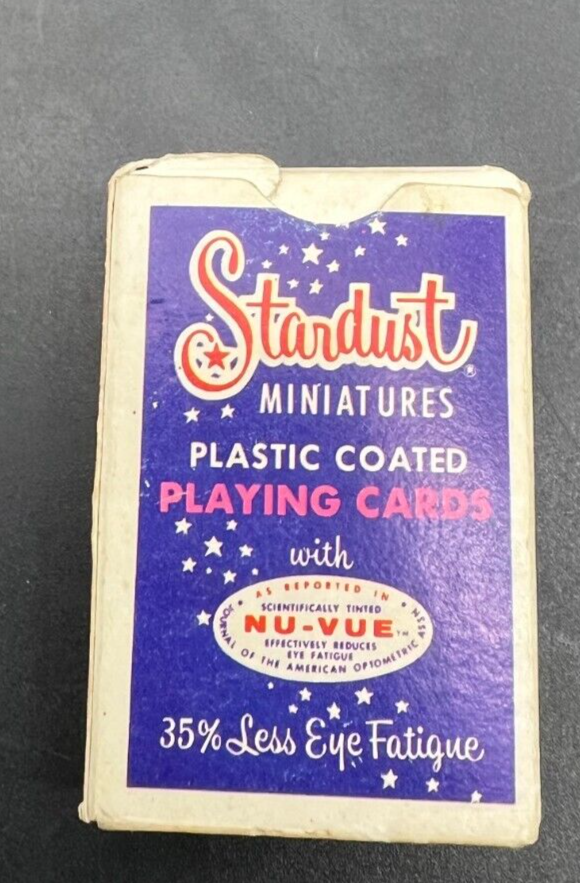 Stardust Plastic Coated Playing Cards VINTAGE DECADE CIGARETTES