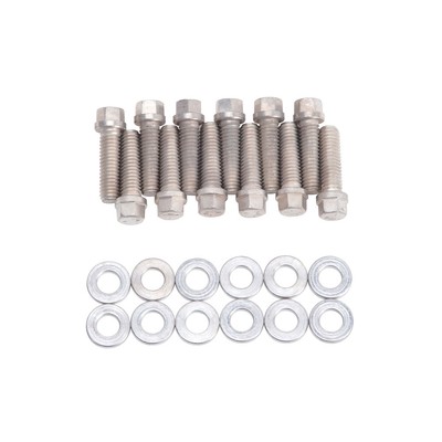 Edelbrock Intake Manifold Bolt Set 8534; Cadmium Plated Hex Steel for ...