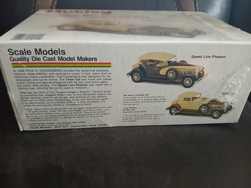 Hubley Classic Metal Car Kit 1928 Duesenberg 1/18 Scale | eBay