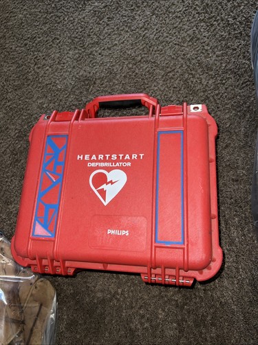 Philips HeartStart AED Defibrillator Plastic Waterproof Carry Pelican ...
