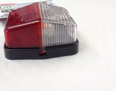 CARAVAN JOKON RED WHITE CLEAR SIDE REAR MARKER LIGHT LAMP CLIP ON LENS ...
