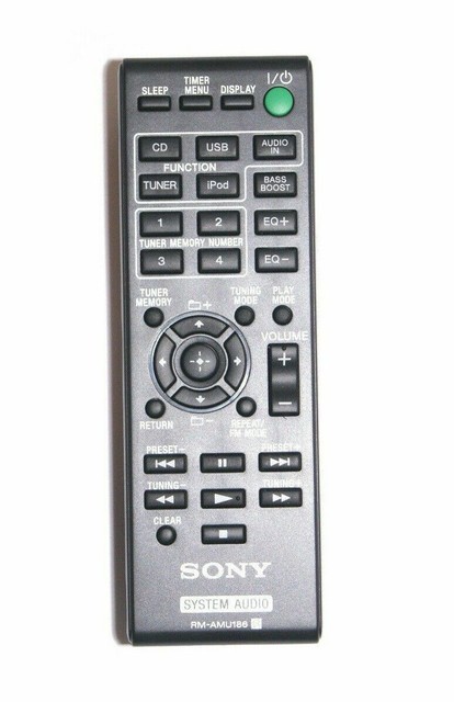 Sony Rm-amu186 System Audio Remote Control Mhc-ec919ip Mhcec919ip for ...
