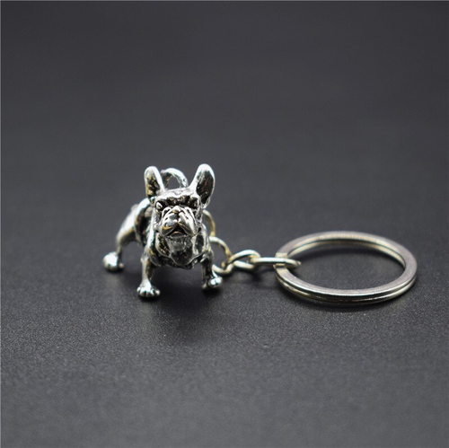 Small Animal Bulldog Figurie Keychain Lovely Dog Keychain Keychain Fob ...