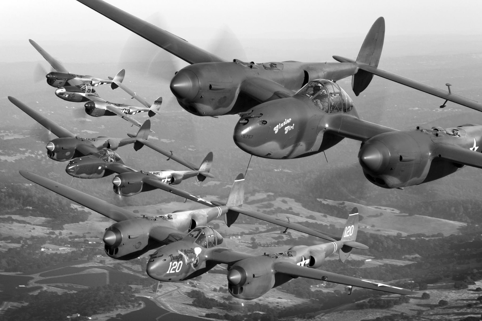 WW2 US Lockheed P-38 Lightning Bomber Plane Picture | eBay