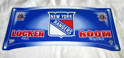 NEW YORK RANGERS Locker Room Sign #16 - NEW | eBay