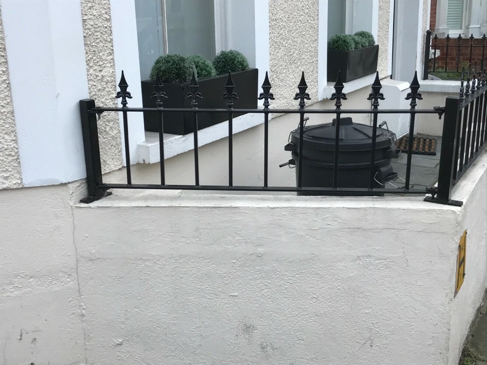 Metal Fencing, low wall steel railing all sizes available Made to order ...