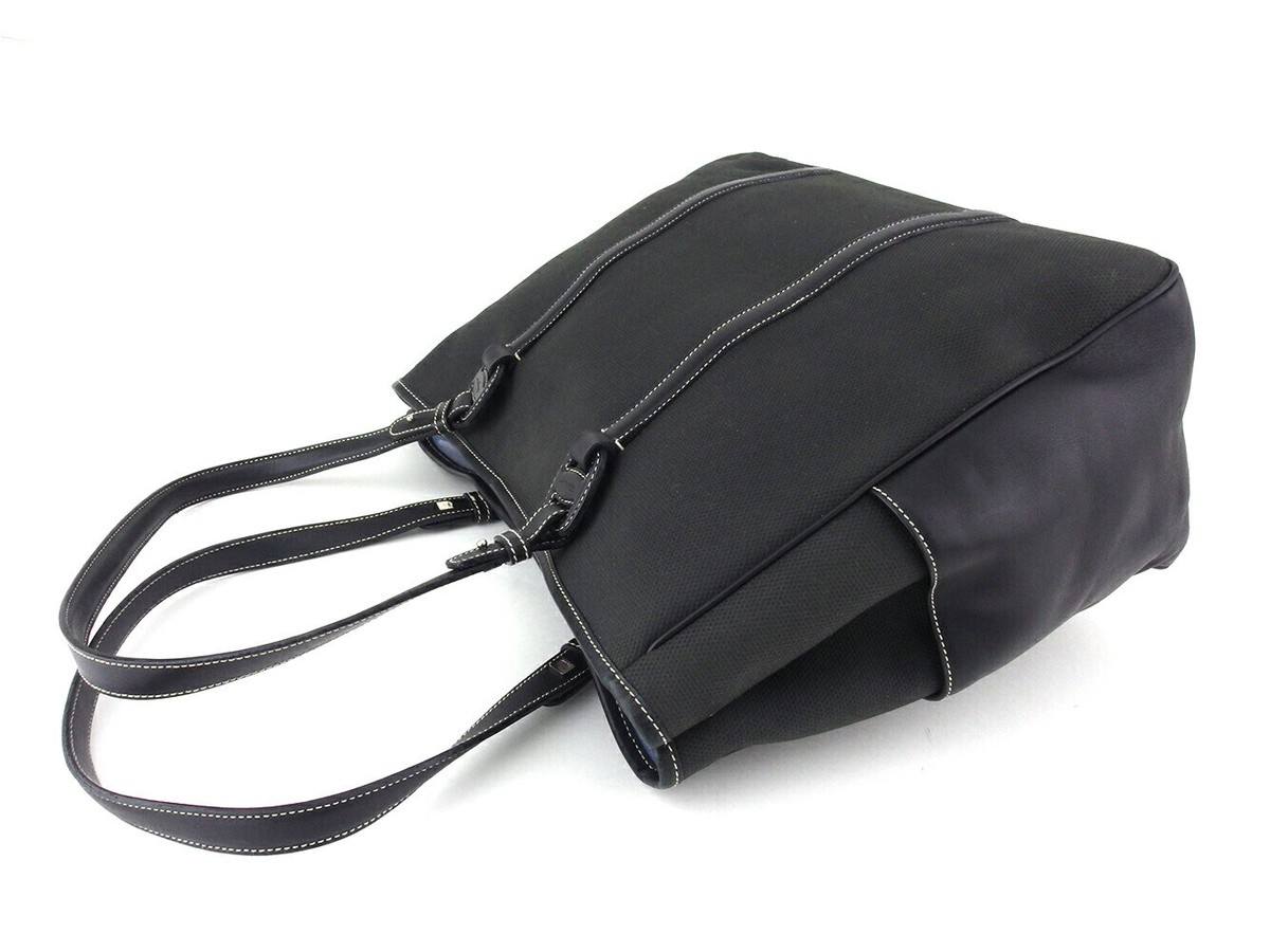 Salvatore Ferragamo Tote Bag Vala Canvas x Leather Authentic Salvatore Ferragamo Tote Bag Vala Canvas x Leather Authentic