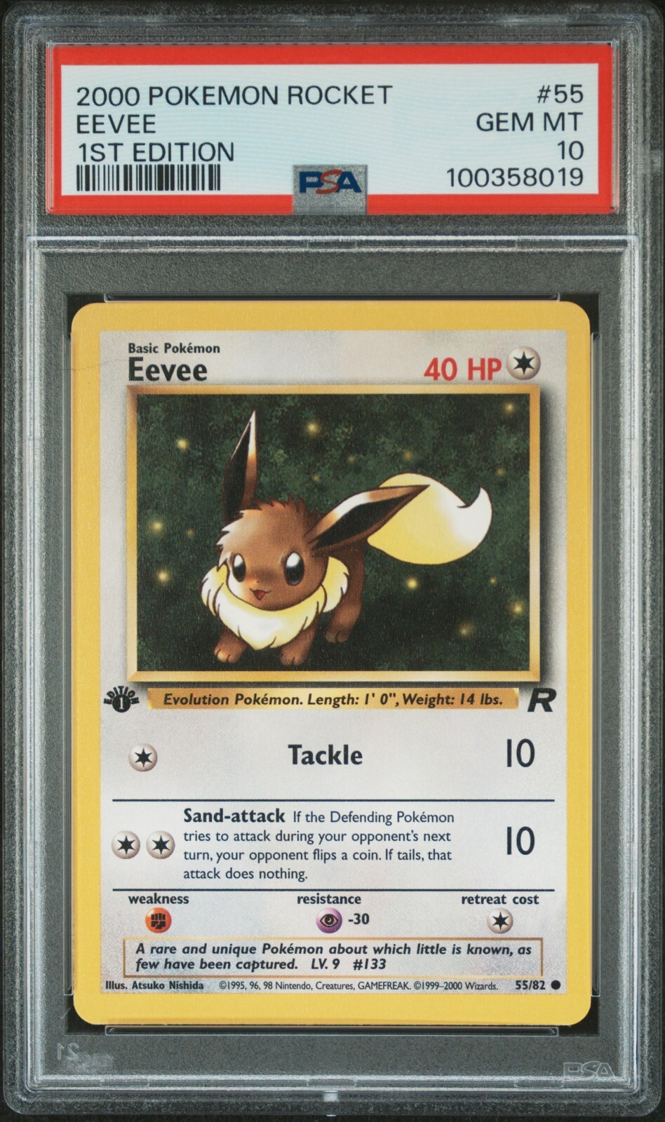 Eevee 2000 Team Rocket #55/82 1st Edition Price Guide - Sports Card ...