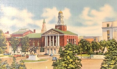 Postcard Hartford Connecticut Horace Bushnell Memorial Hall c1940 | eBay