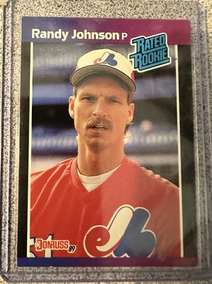 1989 Donruss #42 Randy Johnson Rated Rookie ERROR CARD WRONG Birth Date ...