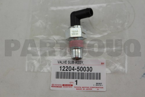 1220450030 Genuine Toyota VALVE SUB-ASSY, VENTILATION 12204-50030 | eBay