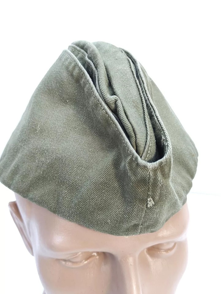 Vintage USSR Soviet Army Pilotka Cap Military Soldier Hat Size 58 Rare ...