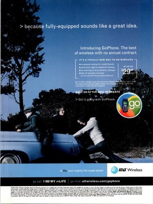 2003 • AT&T GoPhone Cell Phone Print Ad • 2000s flip phone Y2K BA.03 | eBay