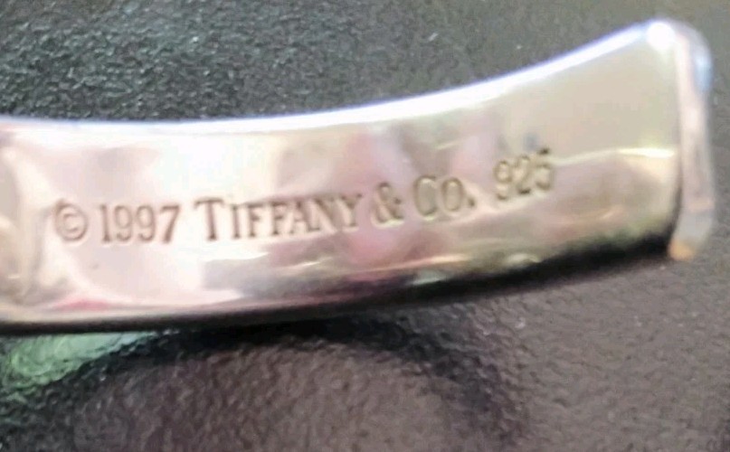 Vintage 1997 Tiffany & Co 1837 Cuff Bracelet 925 Sterling Silver ...