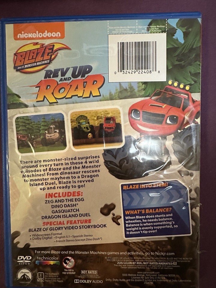 Blaze and the Monster Machines: Rev-Up and Roar (DVD, 2015) 32429224088 ...