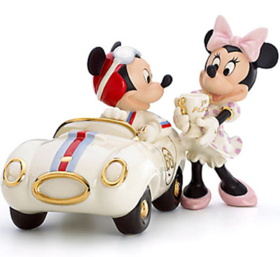 Lenox Disney Winner's Circle with Mickey & Minnie Mouse Race Car ...