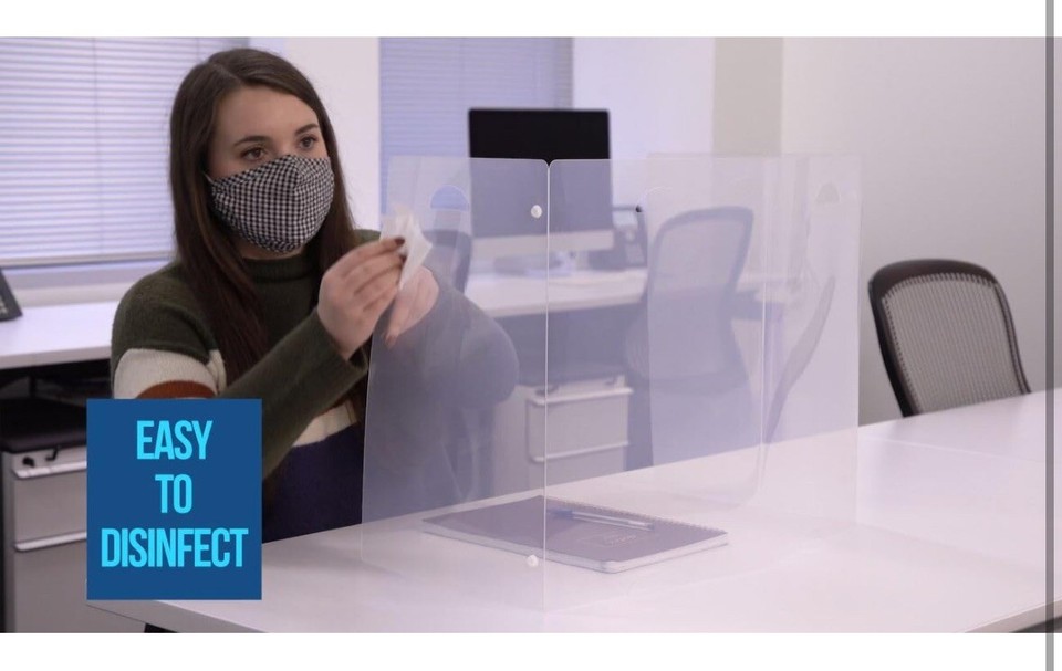 Counter/Desk top Sneeze Guard Screen Protective Partition Shield ...