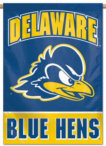 University of DELAWARE BLUE HENS Logo Style Premium 28x40 BANNER Flag ...