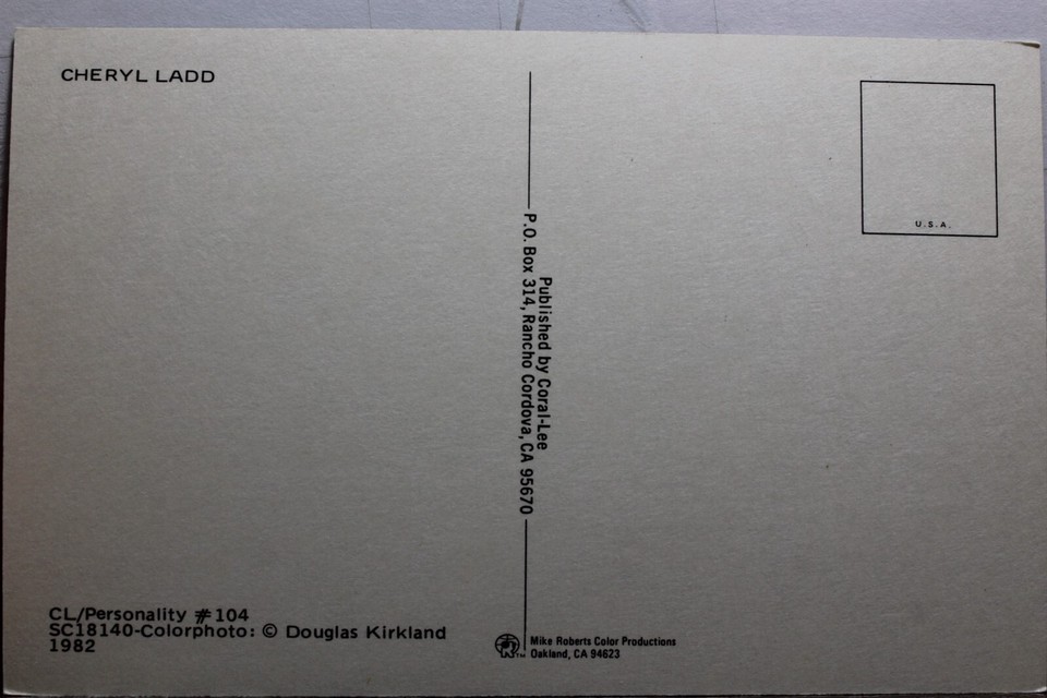 Cheryl Ladd Postcard Old Vintage Card View Standard Souvenir Postal ...