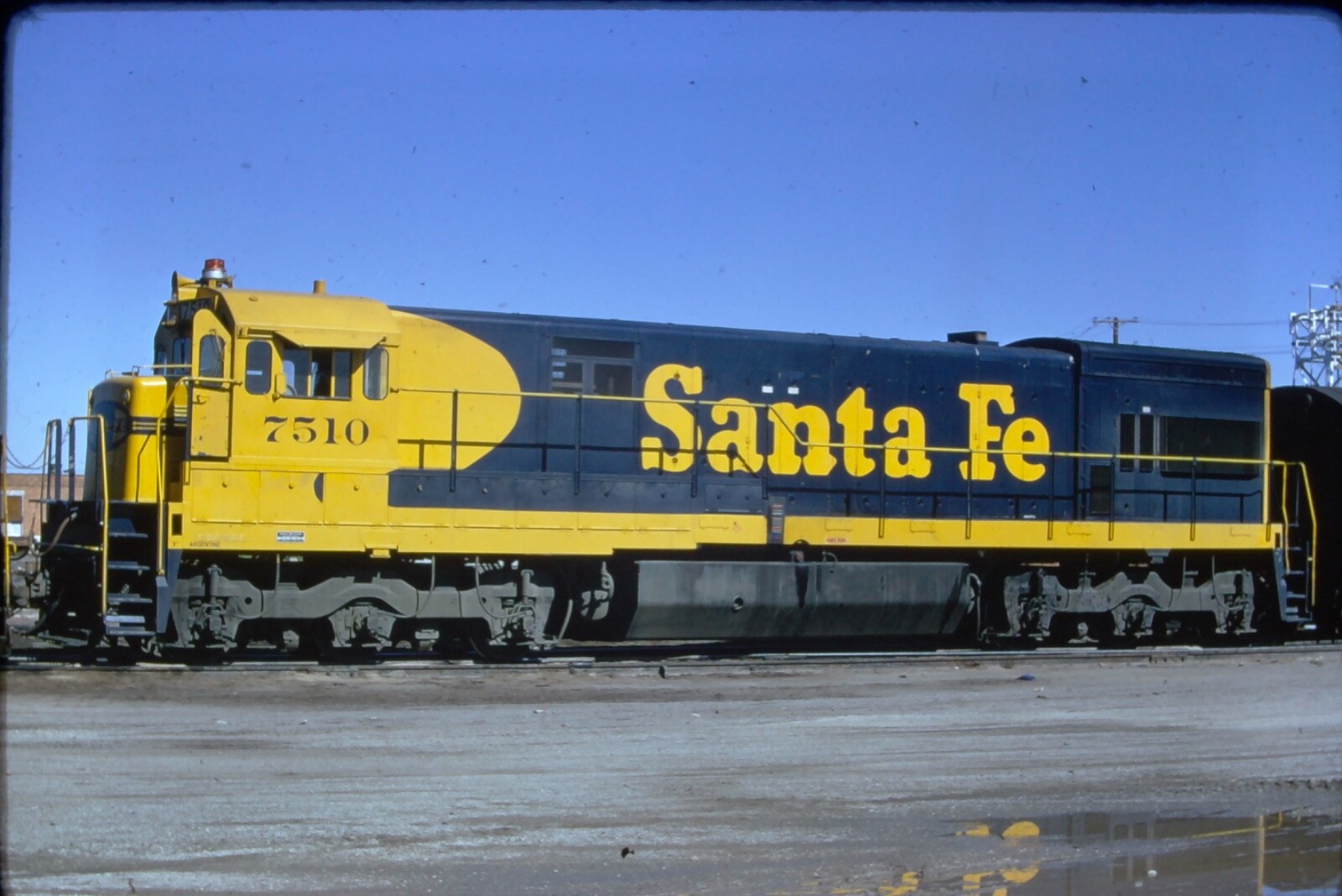 ATSF SANTA FE 7510 LA JUNTA CO 1973 KODACHROME TRAIN SLIDE | eBay