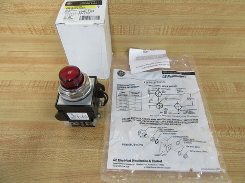 General Electric CR104PLT32R Red Push Button GE | eBay