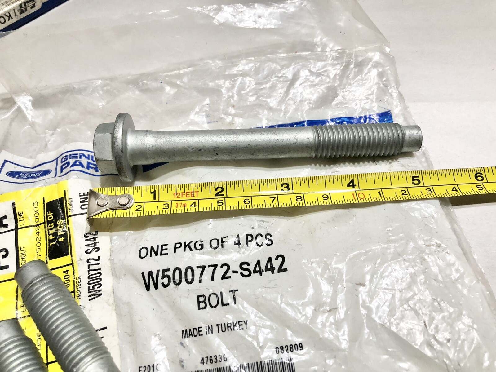 FORD W500772-S442 Shackle Bolts (4 Pcs) | eBay