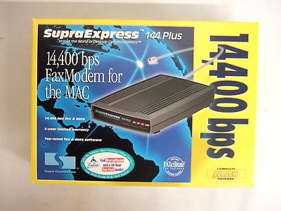 Supra SupraExpress 144 Plus 14.4 External Modem Mac | eBay