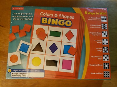 Lakeshore Colors & Shapes Bingo JJ314 - Sealed | eBay