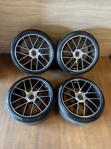 OEM PORSCHE 911 TURBO S 20'' WHEEL SET + CENTER LOCKS [CHECK BIO] 2017 ...