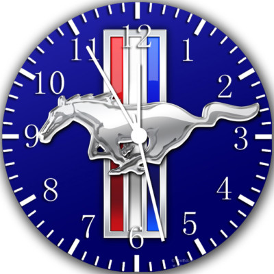 Mustang Frameless Borderless Wall Clock Nice For Gifts or Decor Z162 | eBay