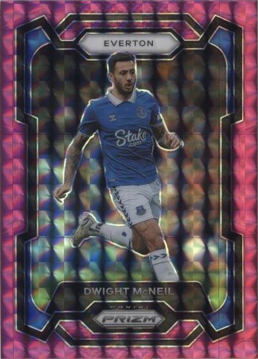 2023-24 Panini Prizm Premier League - Dwight McNeil #263 Pink Mosaic ...