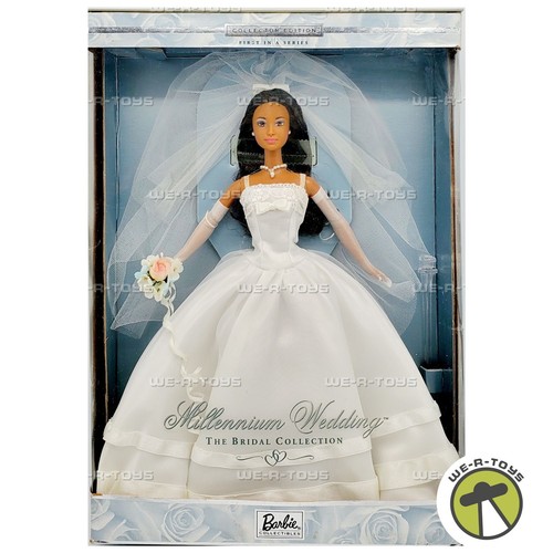 Millennium Wedding Barbie Doll The Bridal Collection African American ...
