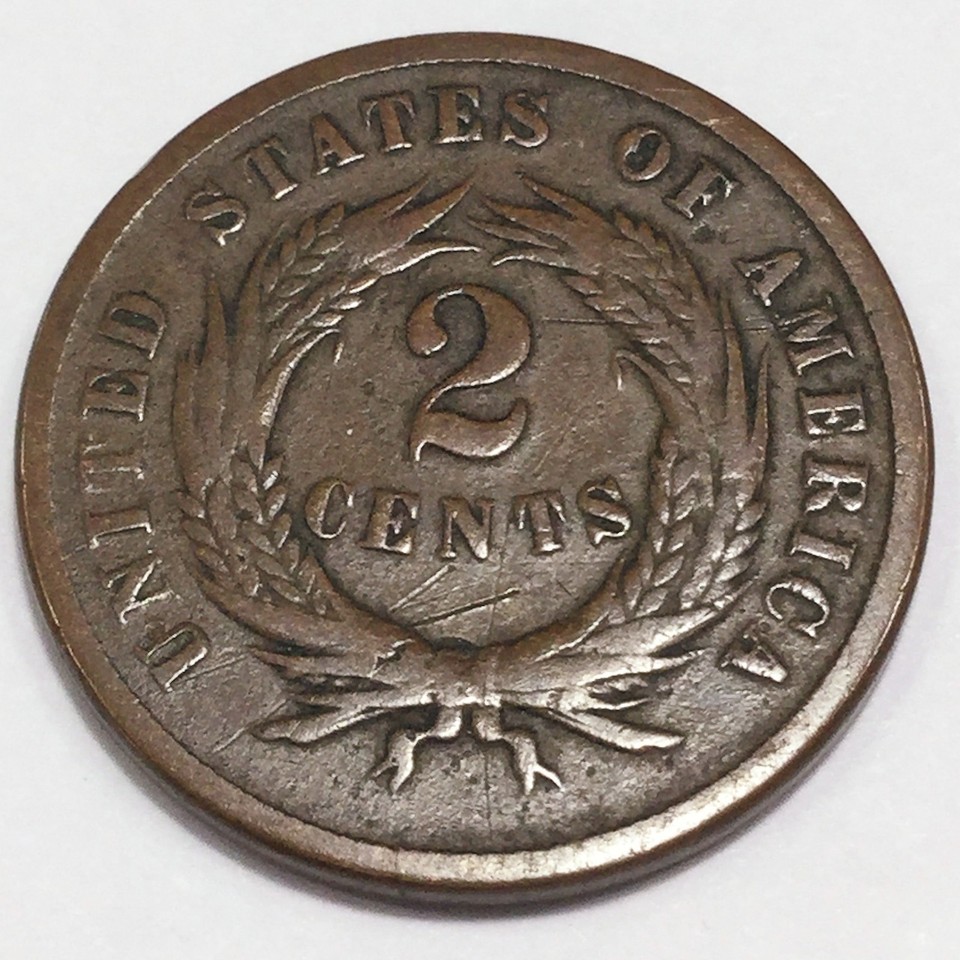 1865 Two Cent Piece Beautiful Coin | eBay