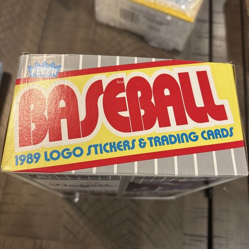 1989 Fleer Baseball Wax Box 36 Packs MINT Bill Ripken FF Error, Griffey ...
