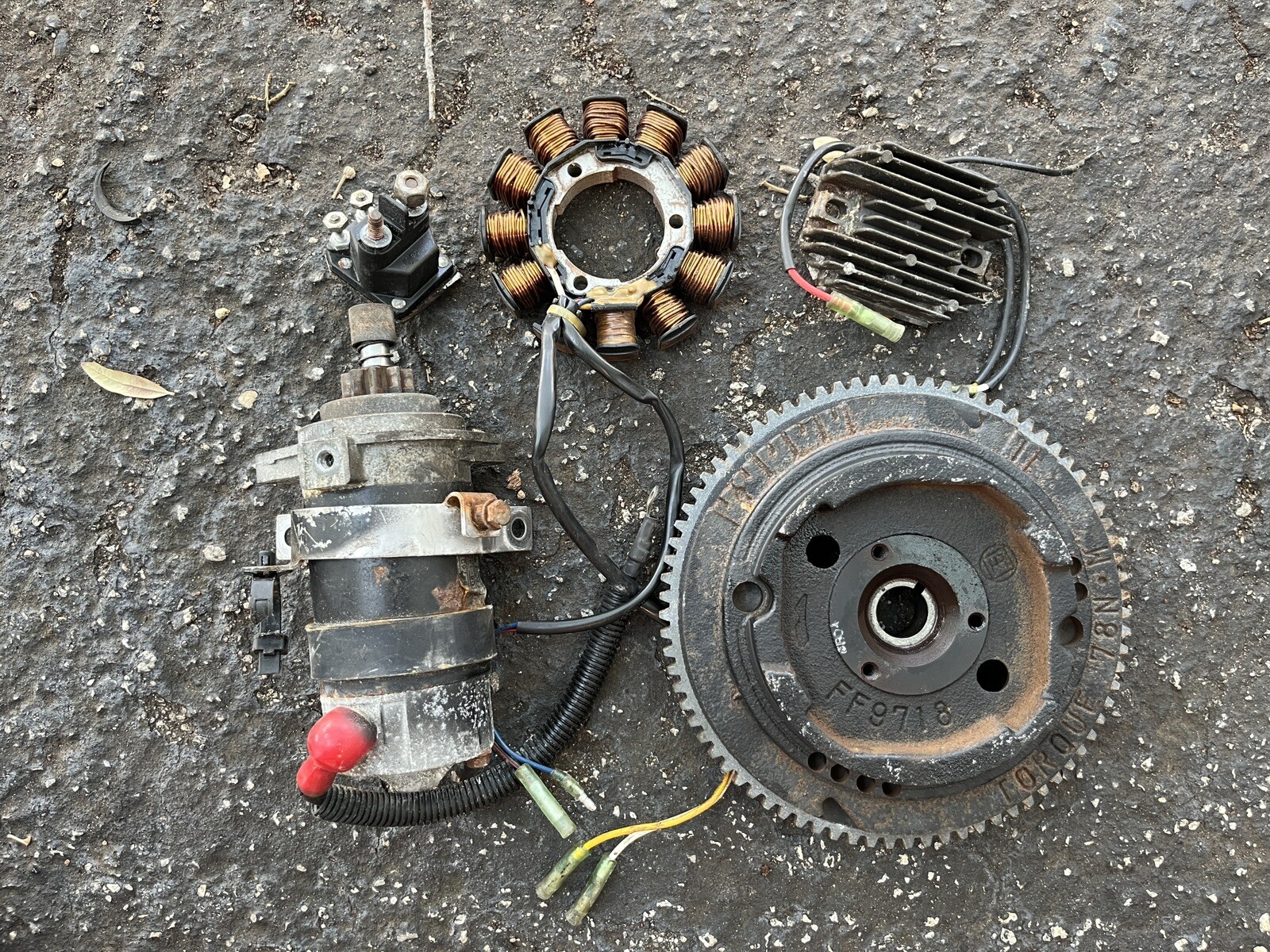 20 15 10 hp Mercury electric start conversion package FOUR STROKE ...