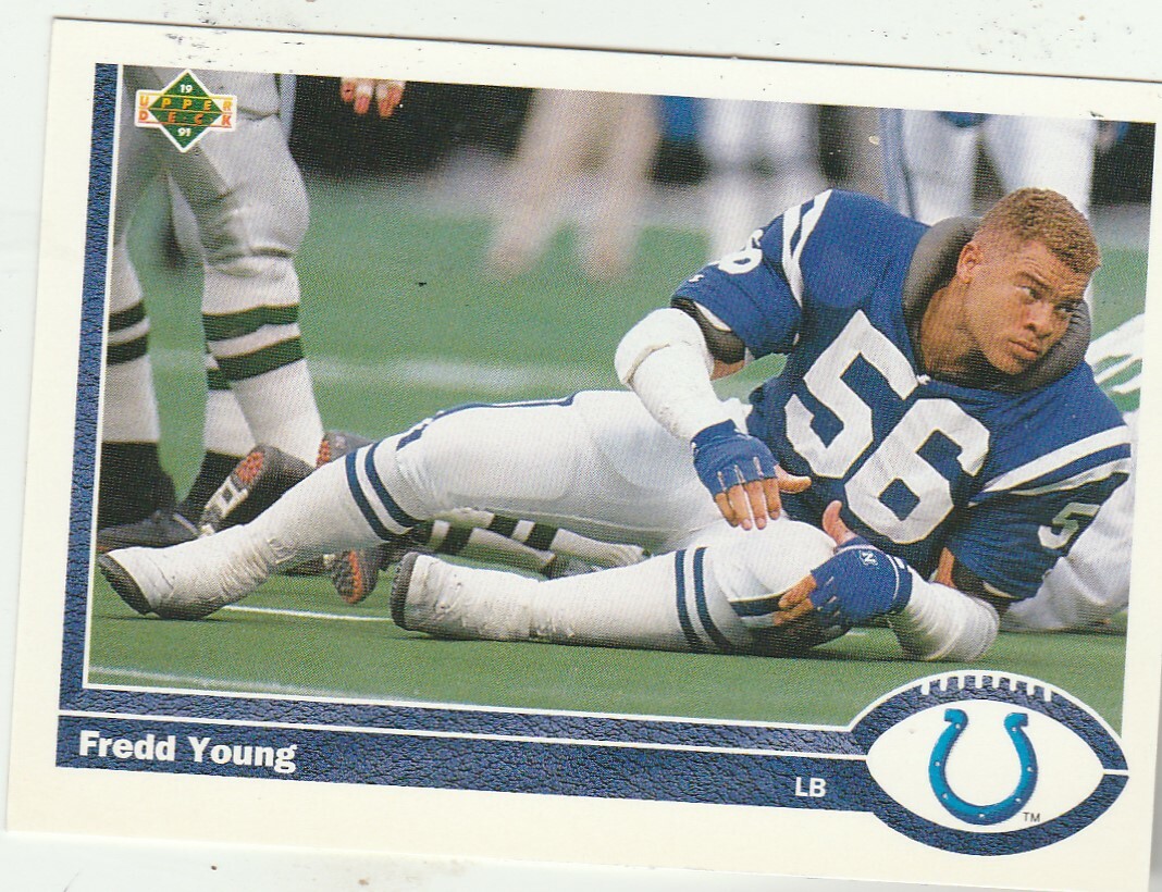 FREE SHIPPING-MINT-1991 Upper Deck #179 Fredd Young Colts PLUS BONUS ...