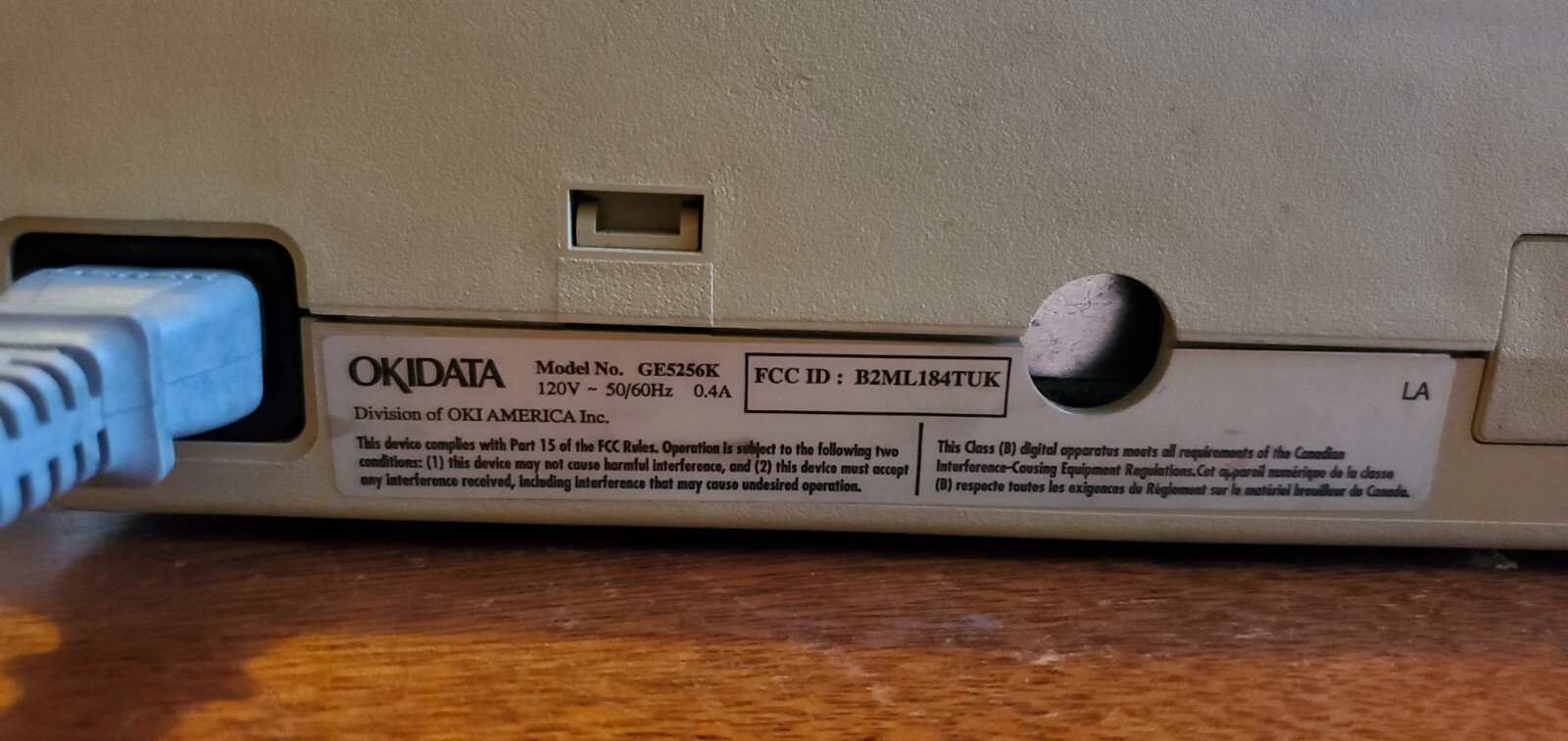 Vintage OKIDATA MICROLINE 184 TURBO DotMatrix Printer | eBay