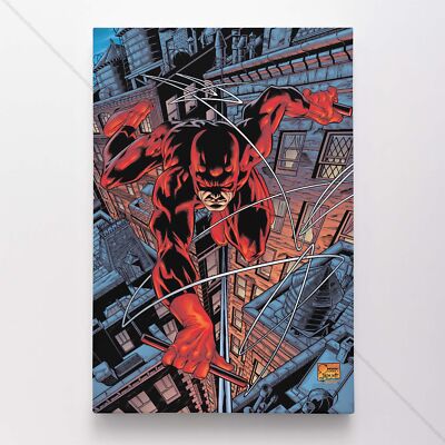 Daredevil Poster Canvas Textless Vol 2 #Half Comic Book Art Print ...