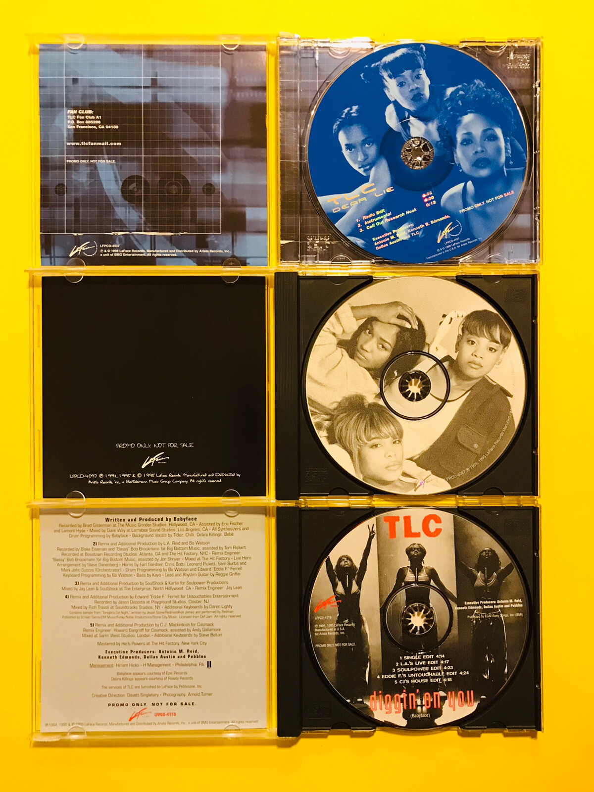 TLC 3 90’s Promo CD Red Light Special Diggin On You Dear Lie | eBay