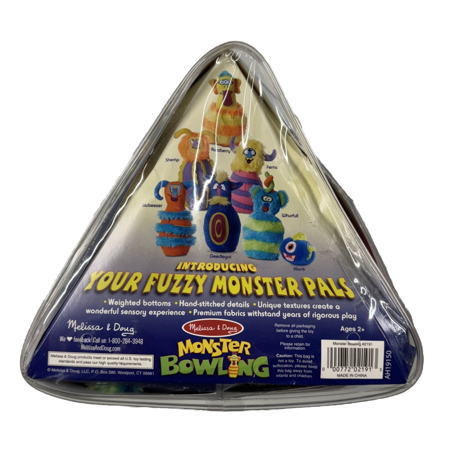 Melissa & Doug Monster Bowling Plush Ball Game Boys and Girls 2 Ah15130 ...