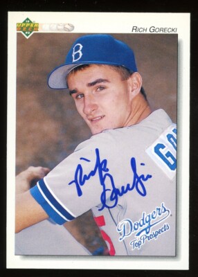 1992 Bakersfield Dodgers RICK RICH GORECKI Signed Card autograph auto ...